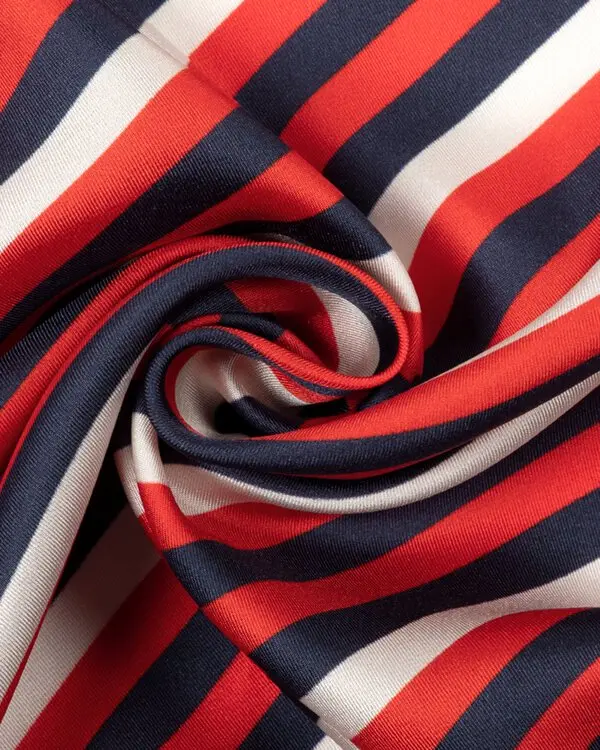 Echo Stripes Silk Scarf