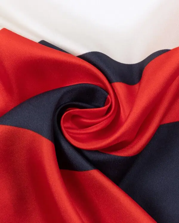 Echo Curves Silk Square Scarf