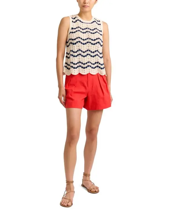 CARTOLINA Northport Crochet Top With Striped Pattern