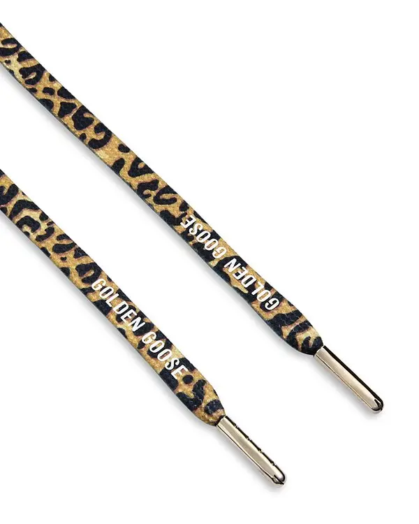 GOLDEN GOOSE Shoe Laces Kit - Beige Brown Leo/white/silver
