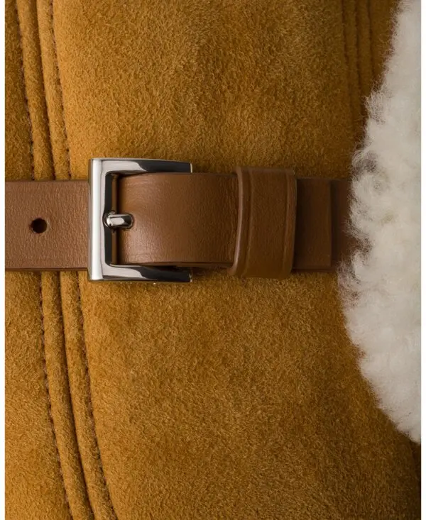 Prada Suede Shearling Trapper Hat