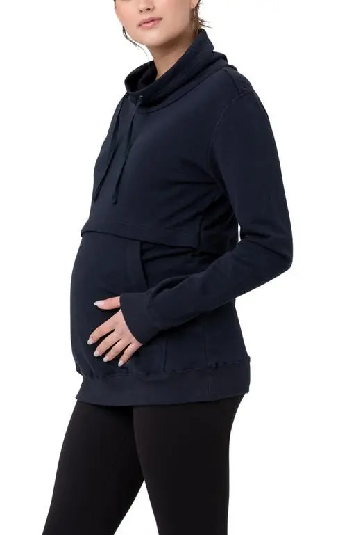 RIPE MATERNITY Joey Nursing Jumper With Funnel Neck And Drawstring