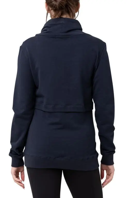 RIPE MATERNITY Joey Nursing Jumper With Funnel Neck And Drawstring