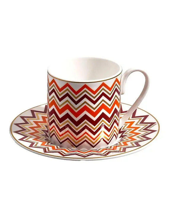 Missoni Iconic Coffee Cup & Saucer, Set Of 2 - Multicolor