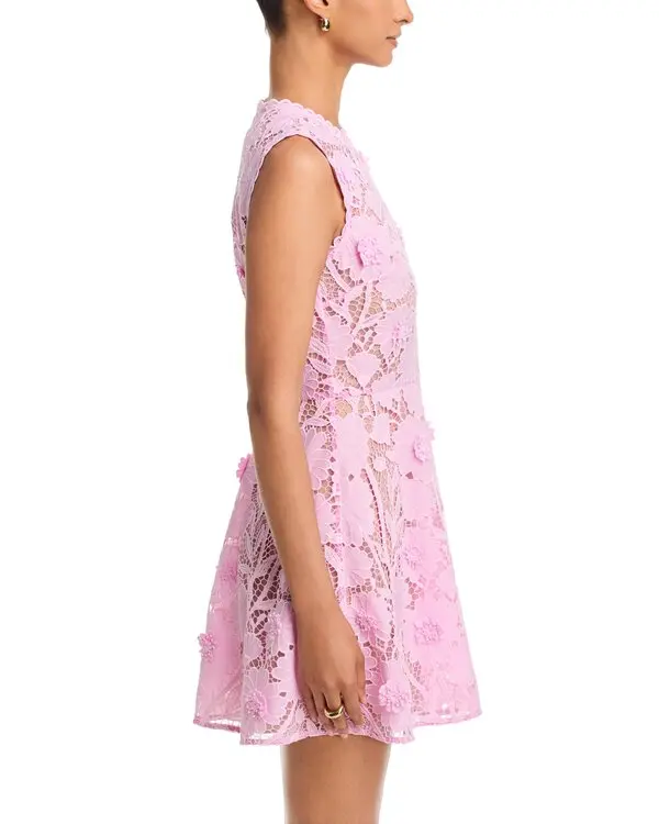 SELF-PORTRAIT Ramie Collared Midi Dress