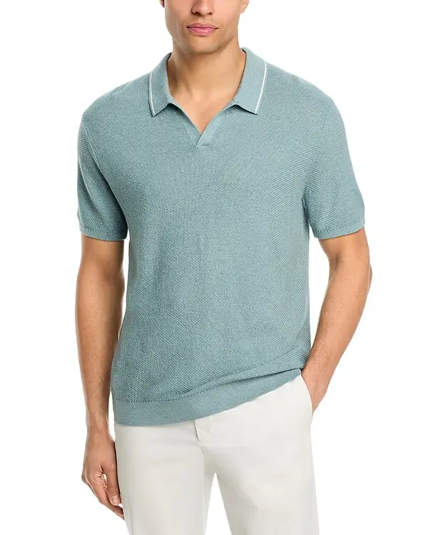 Marine Layer Greyson Sweater Polo - Slate