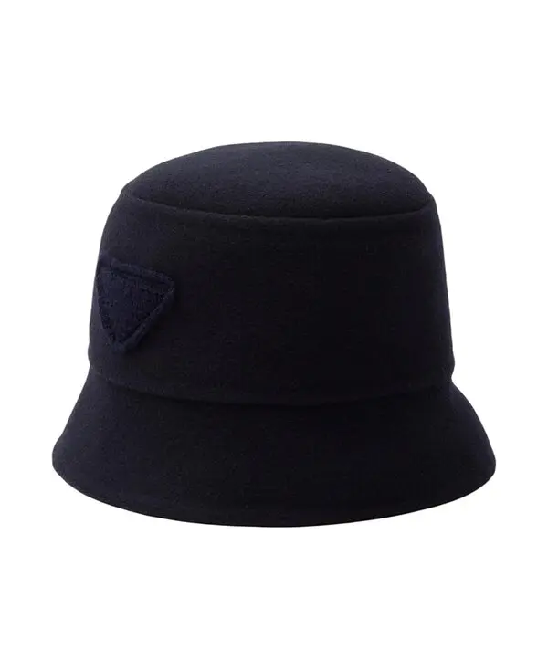 Prada Velour Cloth Bucket Hat - Blue