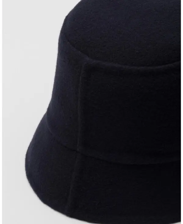 Prada Velour Bucket Hat - Blue