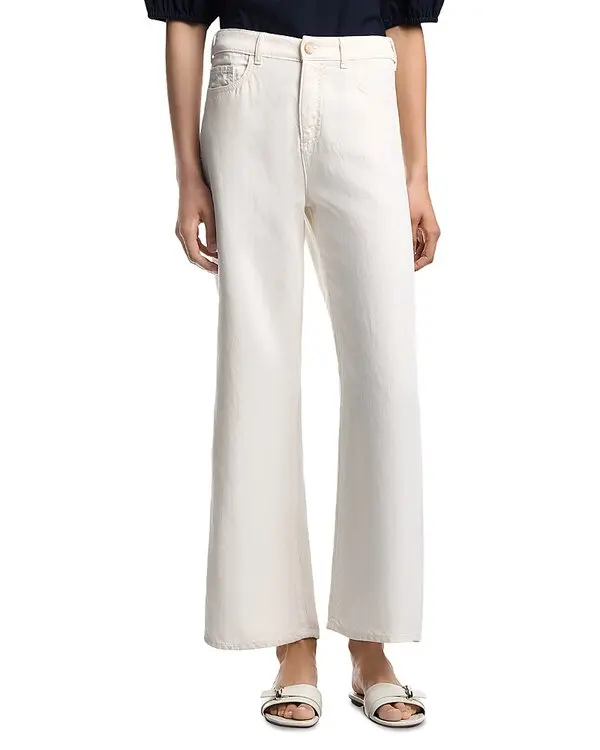 Emporio Armani Wide Leg Pants - Vanilla