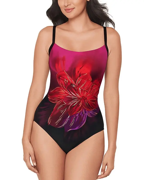 Miraclesuit Petali Rosa Starr One Piece Swimsuit - Black/multi