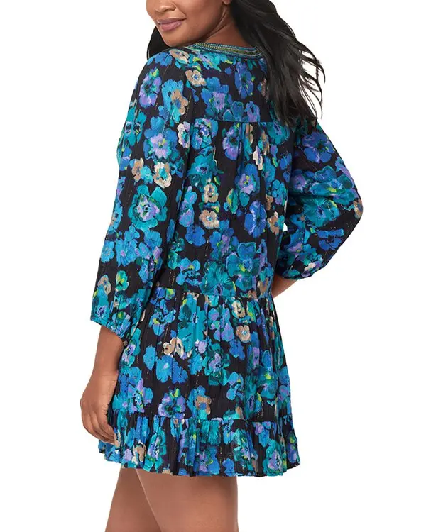 Miraclesuit Secret Garden Beach Dress Cover Up - Black/multi