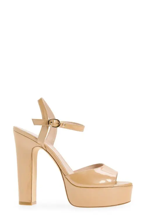 STUART WEITZMAN Reade Platform Sandal - Adobe