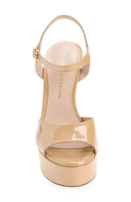 STUART WEITZMAN Reade Platform Sandal - Adobe
