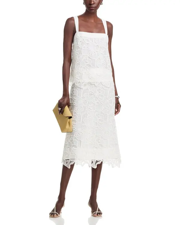 Simkhai Elissa Lace Midi Skirt