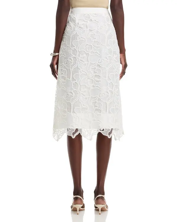 Simkhai Elissa Lace Midi Skirt