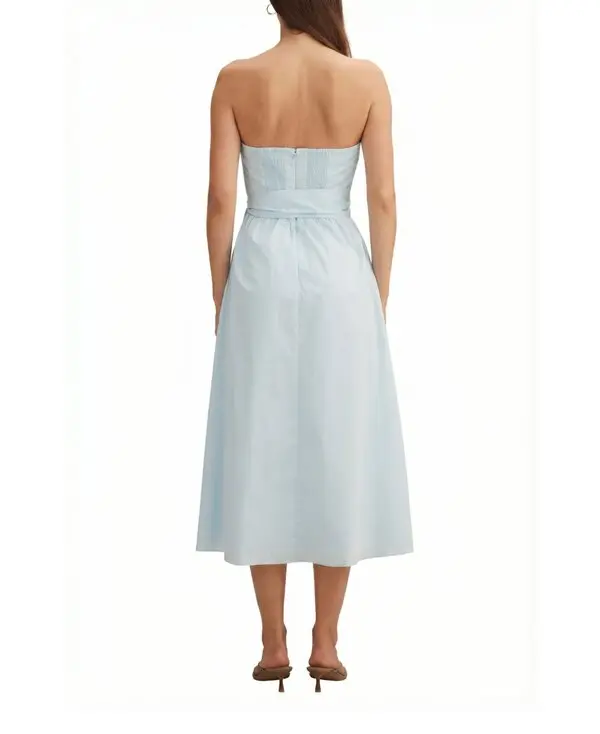 EVER NEW Melissa Gathered Tie Midi Dress