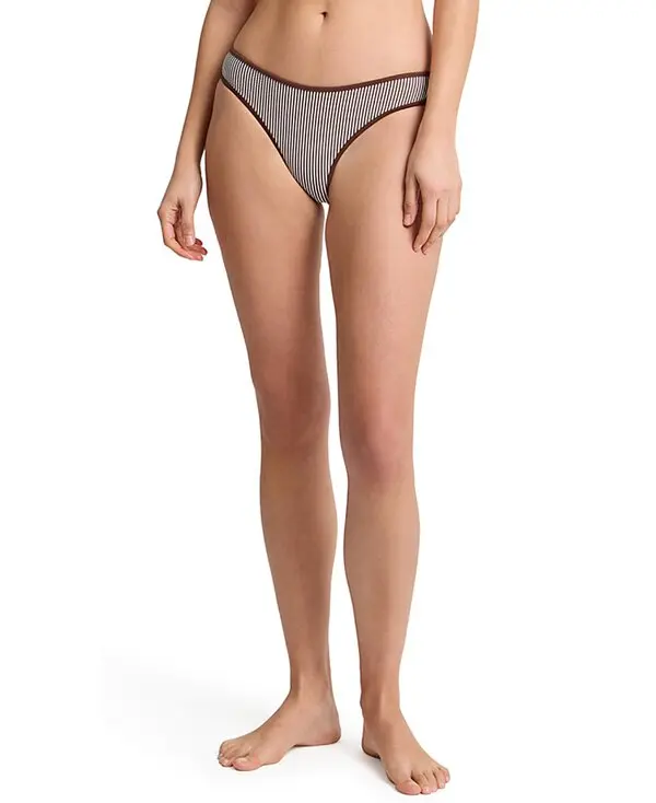 Onia Milly Bikini Bottom - Brown/white