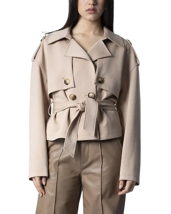 BLUE REVIVAL Cropped Scuba Trench