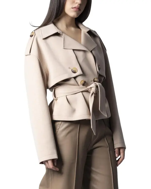 BLUE REVIVAL Cropped Scuba Trench