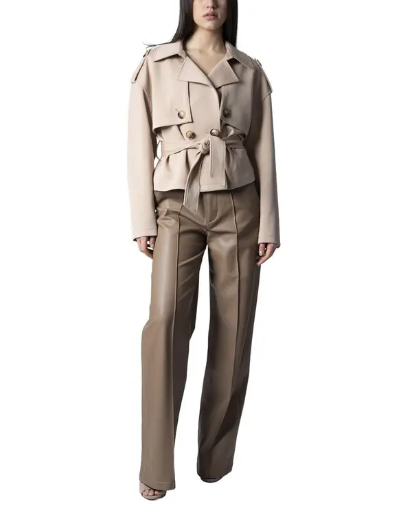 BLUE REVIVAL Cropped Scuba Trench