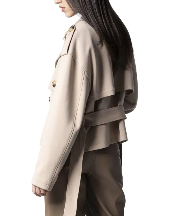 BLUE REVIVAL Cropped Scuba Trench