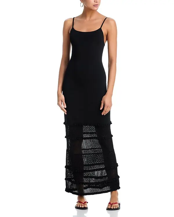 Solid & Striped The Gabrielle Maxi Dress - Noir
