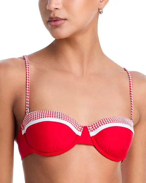 Solid & Striped The Liora Bikini Top - Lipstick Red