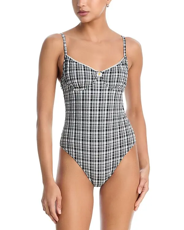Solid & Striped The Taylor One Piece Swimsuit - Noir