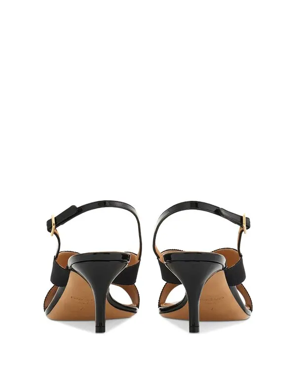 FERRAGAMO Rima 60 Slingback Sandals - Nero