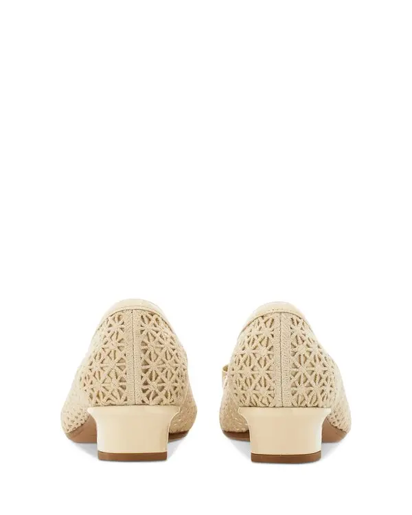 FERRAGAMO Vara 2.0 Lace Flats - Mascarpone