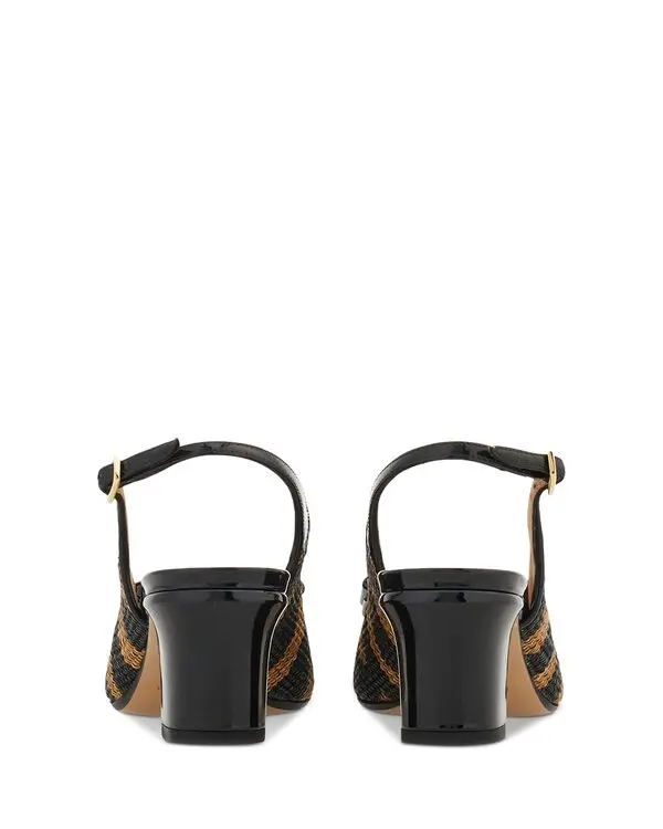 FERRAGAMO Vetty 55 Slingback Pumps - Nero