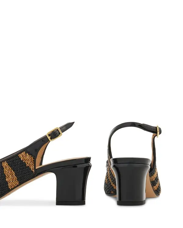 FERRAGAMO Vetty 55 Slingback Pumps - Nero