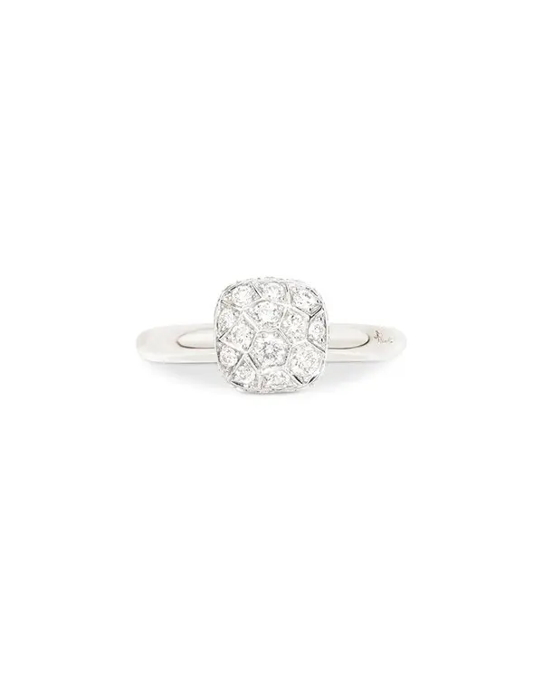 Pomellato 18k Rose & White Diamond Ring