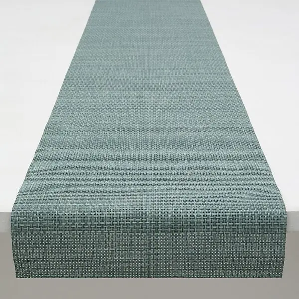 CHILEWICH Basketweave Table Runner, 14 X 72 - Celadon