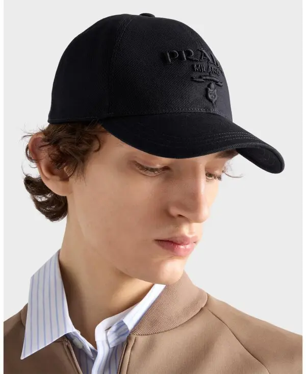Prada Drill Baseball Cap - Black