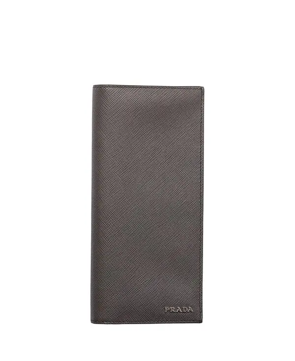 Prada Saffiano Leather Wallet - Grey