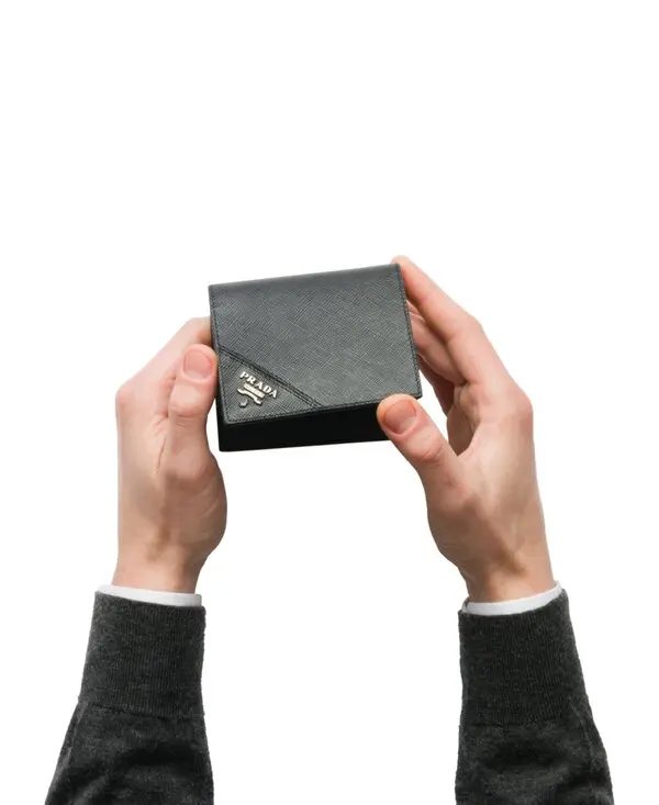 Prada Saffiano Leather Wallet - Black