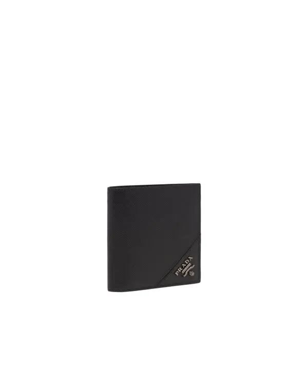 Prada Saffiano Leather Wallet - Black