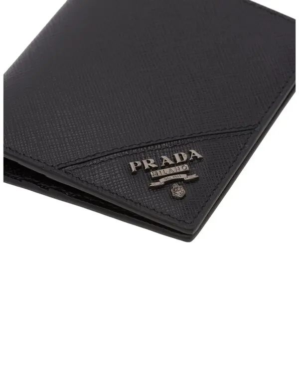 Prada Saffiano Leather Wallet - Black