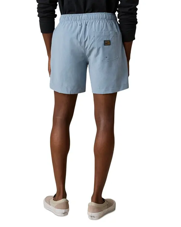 Faherty Brand Classic Fit Striped Swim Trunks - Crystal Cascade