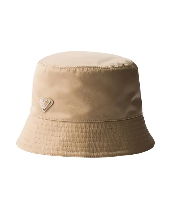 Prada Re-nylon Bucket Hat - Brown/ Silver