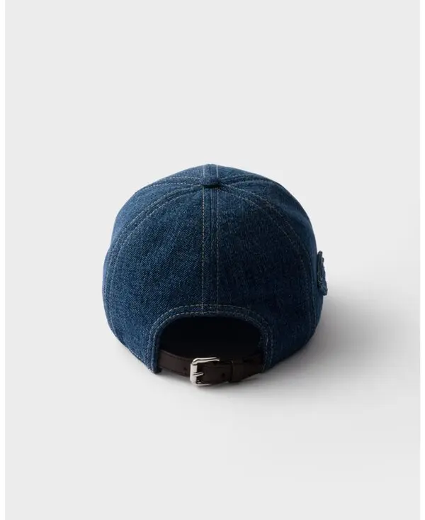 Prada Denim Baseball Cap - Blue