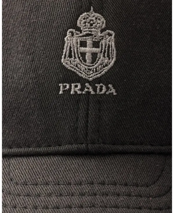Prada Gabardine Baseball Cap - Black