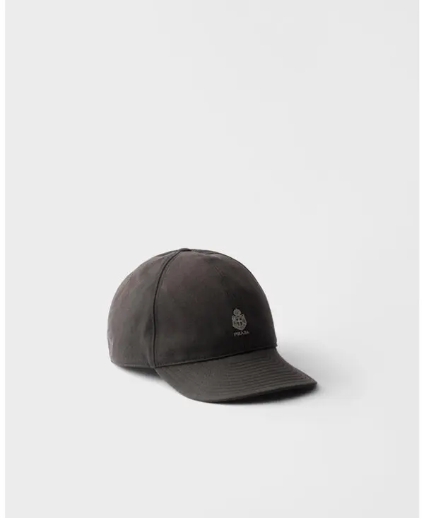Prada Gabardine Baseball Cap - Black