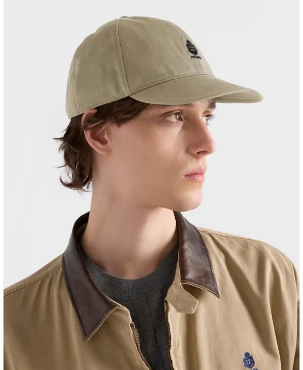 Prada Gabardine Baseball Cap - Neutral