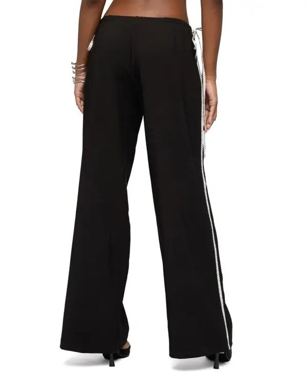 EDIKTED Mikah Dotted Ribbon Wide Leg Pants