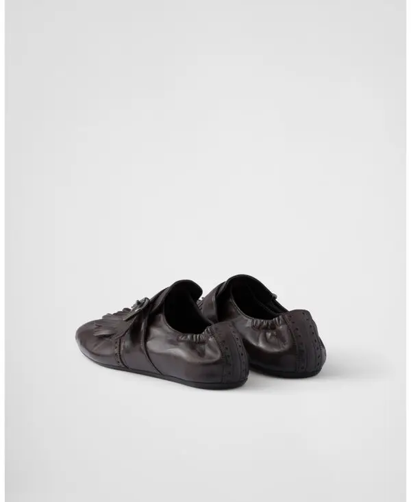 Prada Shuffle Fringed Monk Strap Shoes