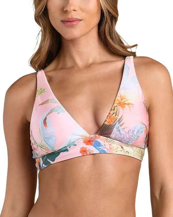 L'Agence Lexie Tropical Print Bikini Top - Multi