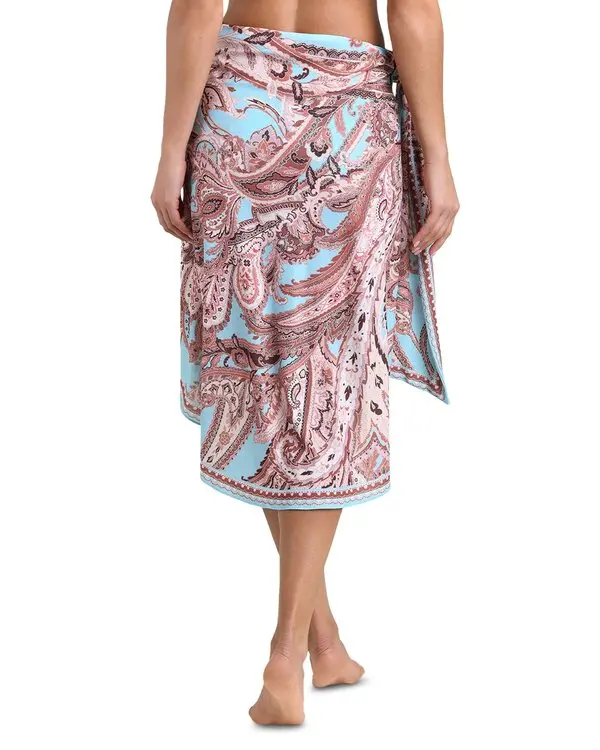 L'Agence Marena Traditional Paisley Sarong Cover Up