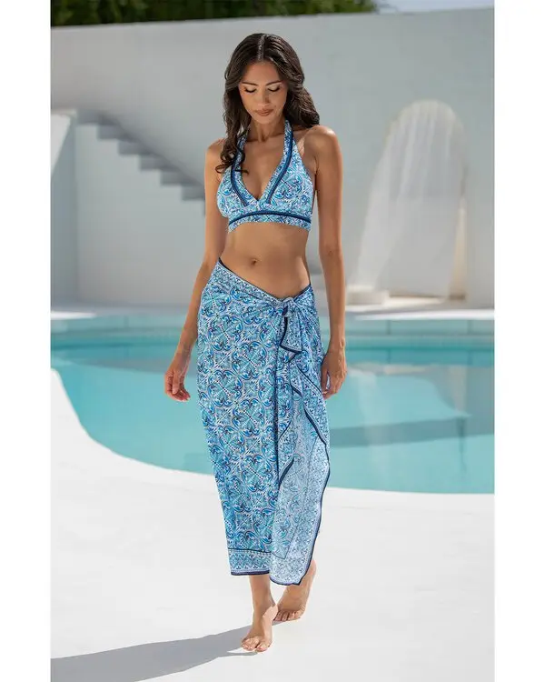 La Blanca Costa Azul Sarong Cover Up - Blue